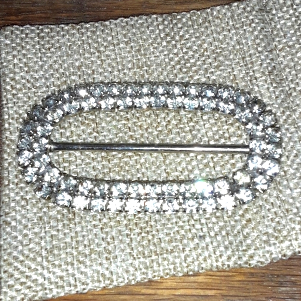 Antique Belt Buckle/ Bridal Sash - Gem